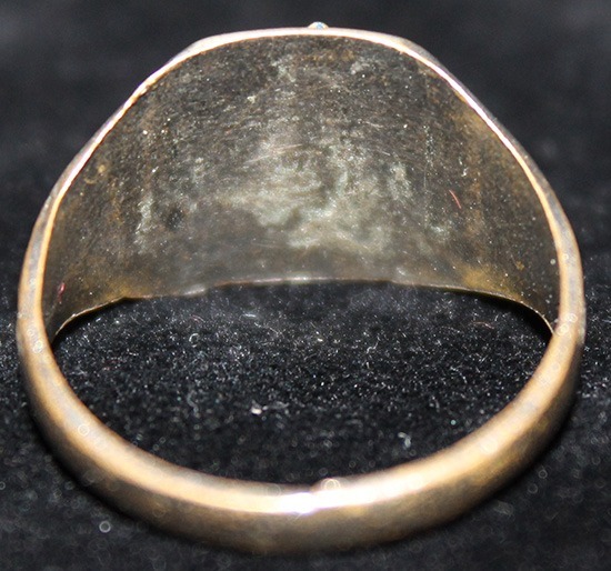 Great Early WWII US Army Armored Ring with M3 Stuart Light Tank size 8. ...