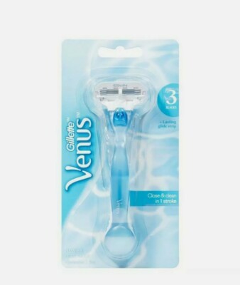 Gillette Venus Smooth 3 Blade Single Razor NWT Blue Disposable | eBay