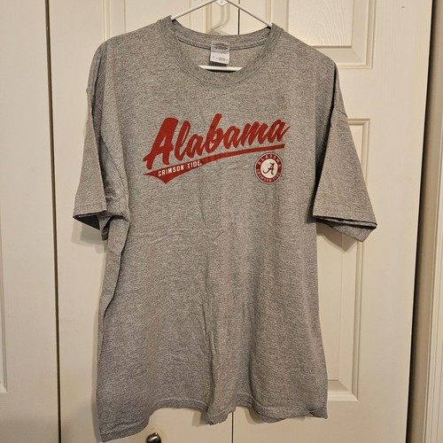 ALABAMA CRIMSON TIDE Gray T-shirt Gildan Ultra Cotton Size XL | eBay