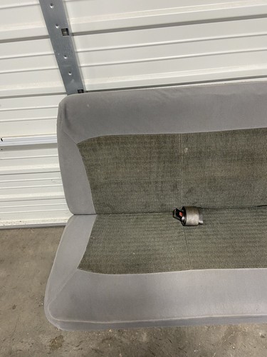1998-2007 Ford Econoline Van Bench Seat - 3 Person GRAY CLOTH 2ND 3RD ...