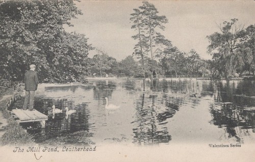 Surrey Postcard - The Mill Pond, Leatherhead SW19397 | eBay