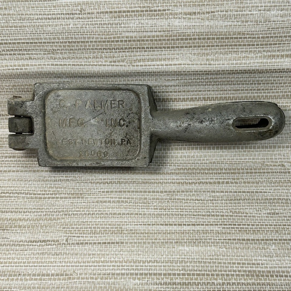 VINTAGE C. PALMER SLIP EGG SHAPE LEAD SINKER MOLD #452 | eBay