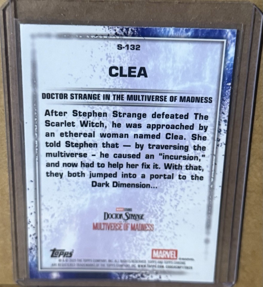 2025 Topps Chrome Marvel Studios Clea #S-132 The Snap /99 Charlize ...