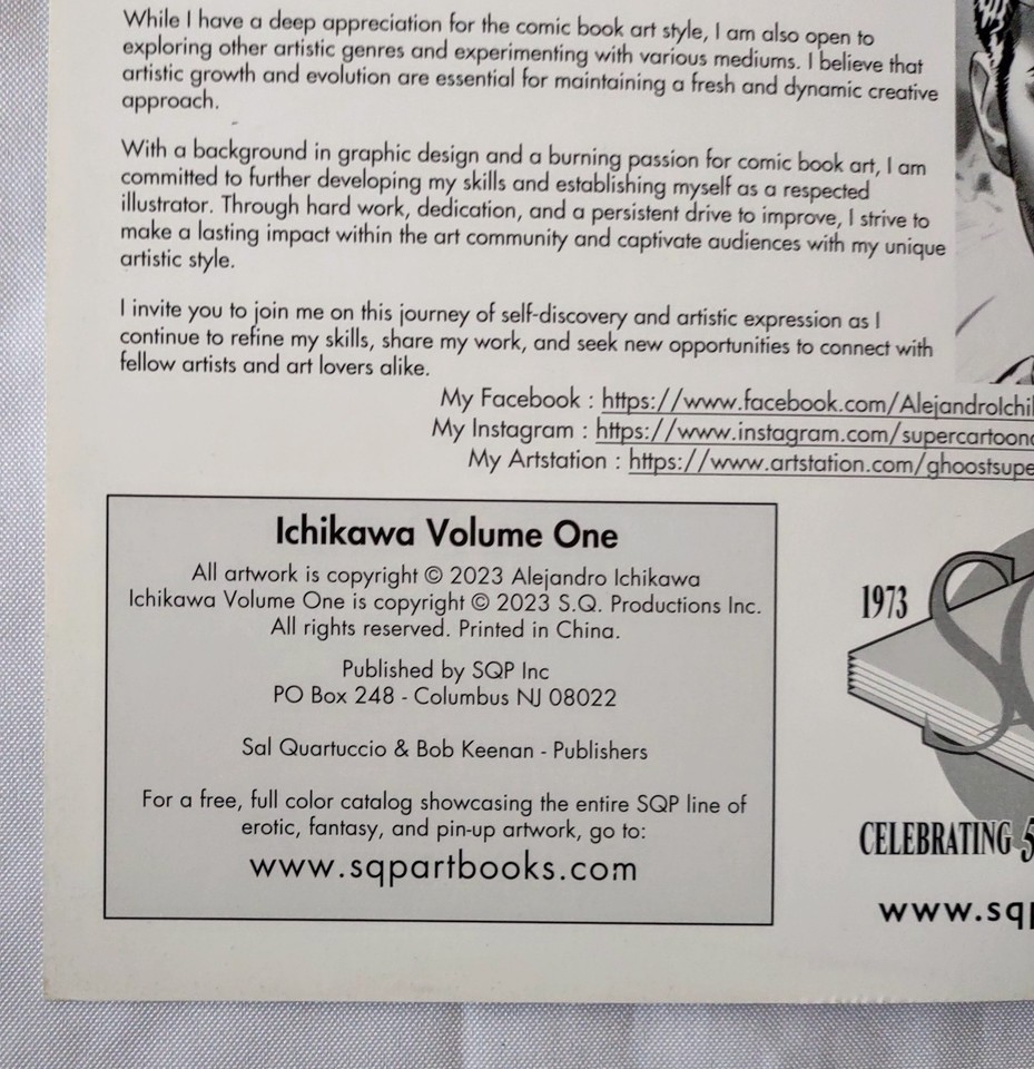 "The Art of Ichikawa: Volume 1" By Alejandro Ichikawa, 2023 SQP Paperback 9780865622722| eBay