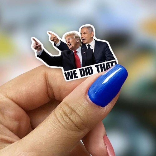 We Did That Stickers Funny Political Humor Sticker F Trump Gas Pump ...