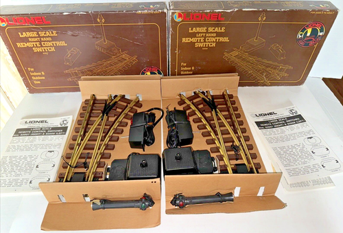 LIONEL LARGE/G SCALE RH AND LH REMOTE SWITCHES NEW IN BOXES | eBay