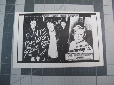 vtg punk hardcore flyer - Punts Translator Science Patrol at On ...
