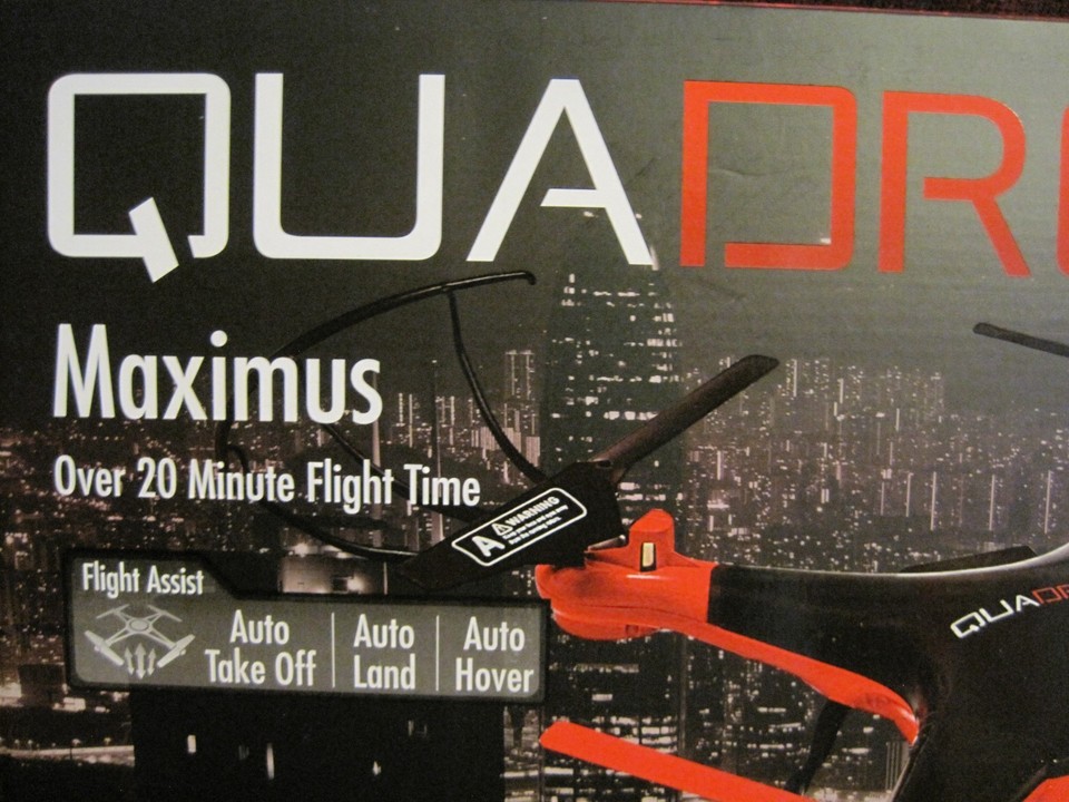 QUADRONE MAXIMUS DRONE WITH 720P HD CAMERA 13 X 13 X 3.75"--NEW ...