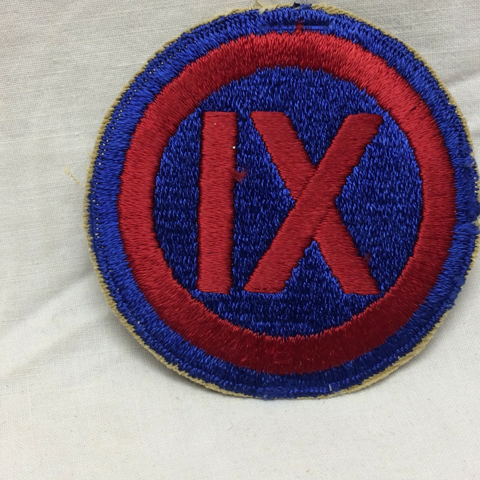 Vintage Military US 9th IX Army Corps Patch WWII Dark Blue Variant 9 | eBay