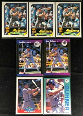 Jay Buhner 7 Cards, (3) Topps All-Star Rookie Cards,(2) Donruss '89 ...