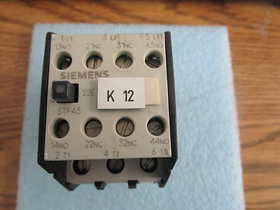 Siemens Model: 22E. 3TF4522-0A Starter / Contactor | eBay