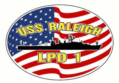 USS RALEIGH LPD 1 Oval Decal / Sticker Military USN U S Navy S07 | eBay
