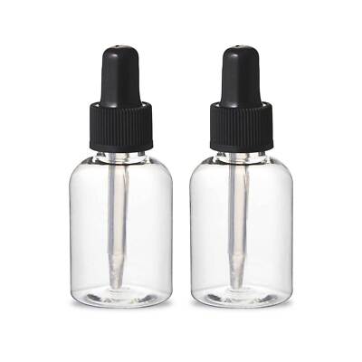 30ML Clear Plastic Liquid Dropper Reagent Eye Pipette Refillable Bottle ...