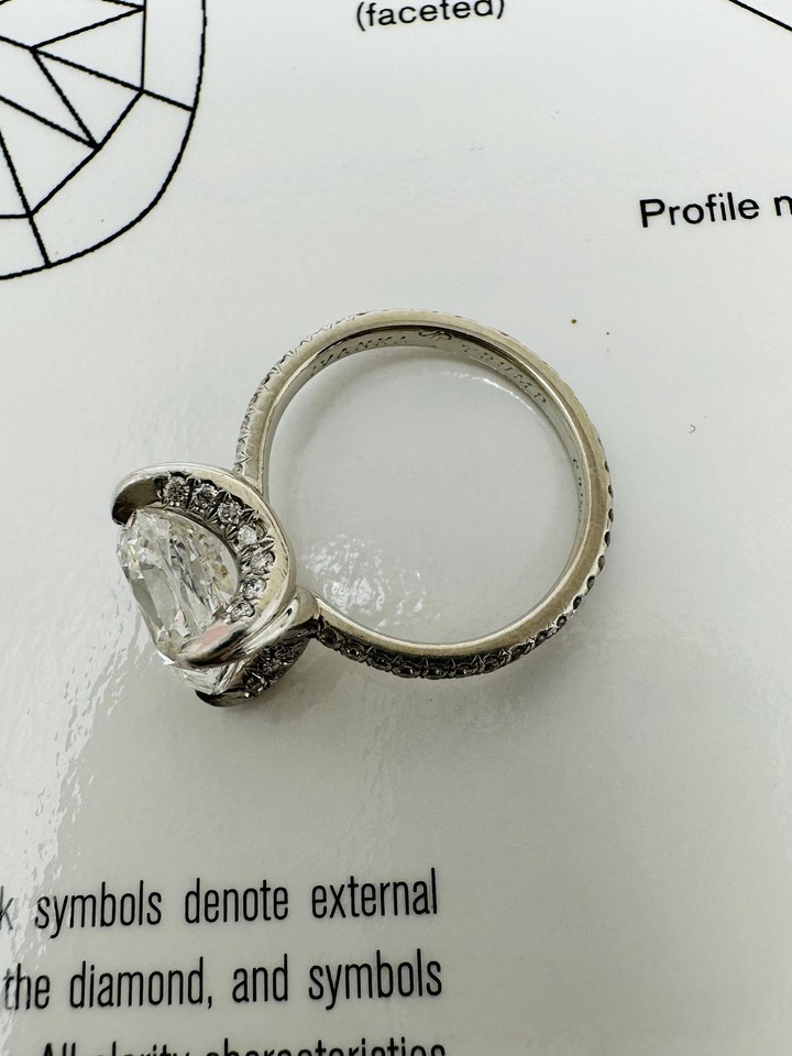 Ivanka Trump 3.82CT Platinum Engagement Ring *GIA CERTIFIED* | eBay