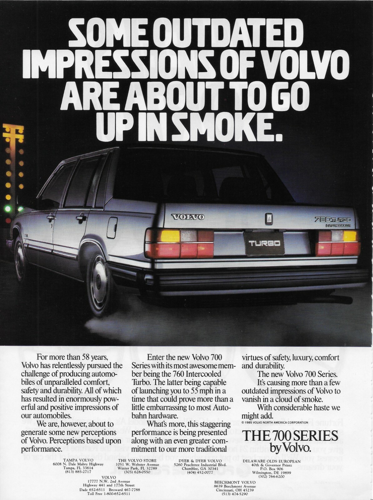 1986 Volvo 760 Intercooled Turbo Silver Vintage Original Print Ad | eBay