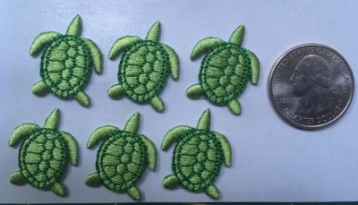 sea turtle patch iron on applique embroidered turtle patch turtle ...