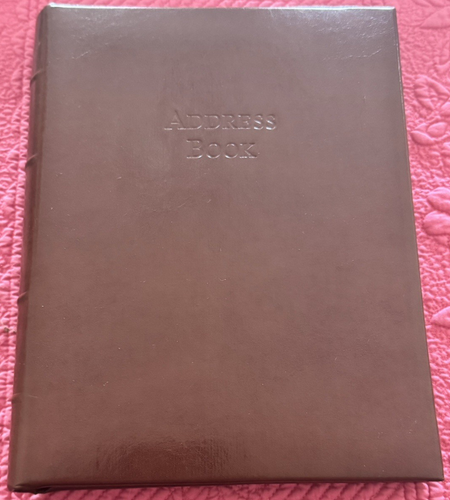Barnes & Noble Address Phone Book Binder Brown 3 Rings A-Z Tabs and ...