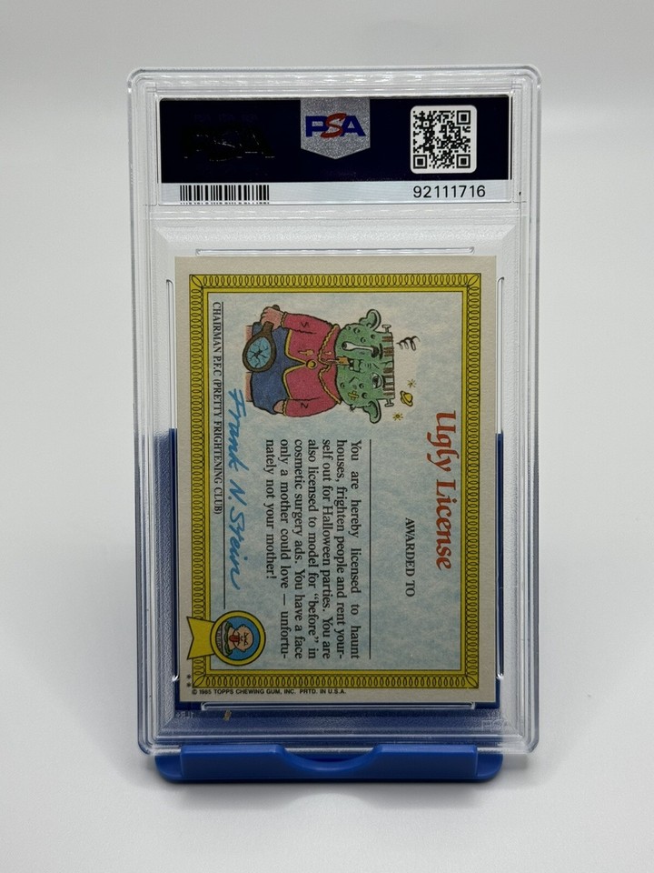 1985 Garbage Pail Kids #31b Flat Pat Series 1 GPK PSA 8 NM-MT Matte ...