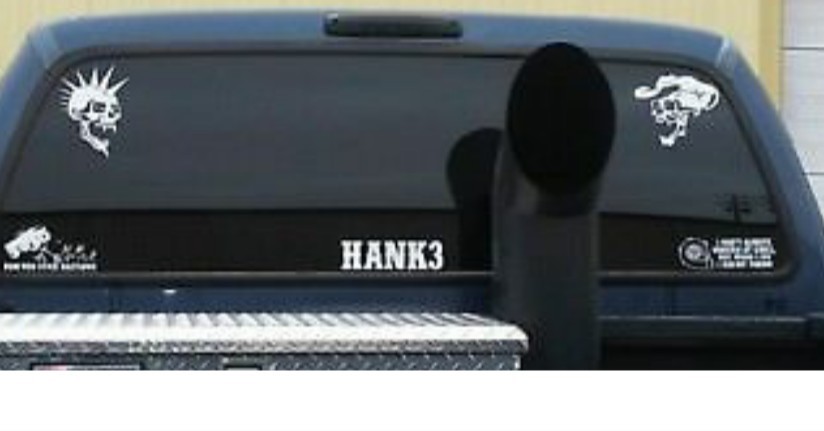 Hank 3 decal, premium vinyl outdoor weather resistant! Available in all ...