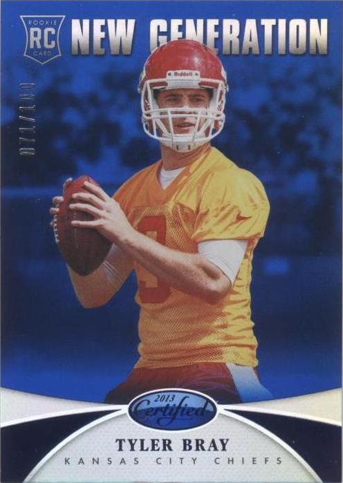 2013 Panini Certified - New Generation Tyler Bray #293 Mirror Blue /100 ...