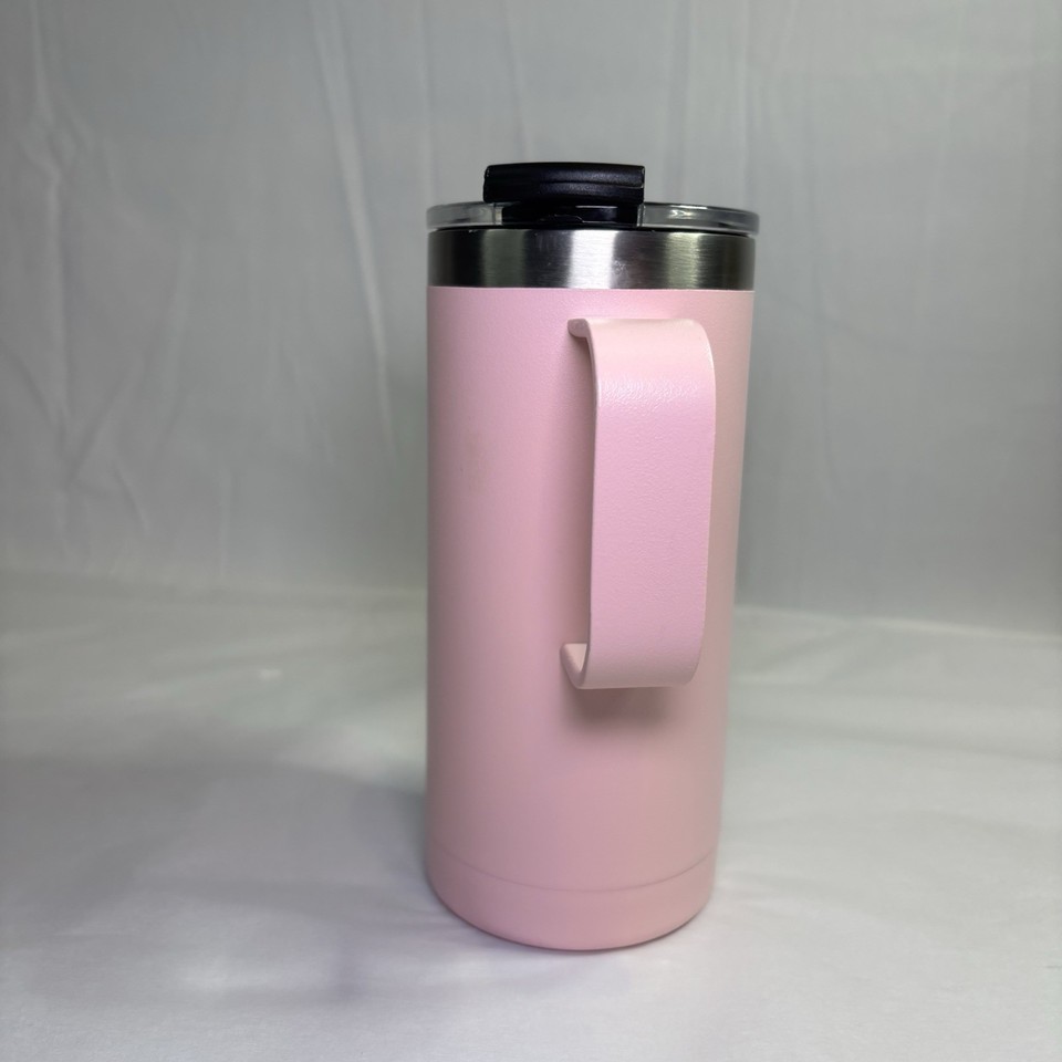 Pink RTIC 16oz Insulated Stainless Steel Travel Tumbler Coffee Cup ...