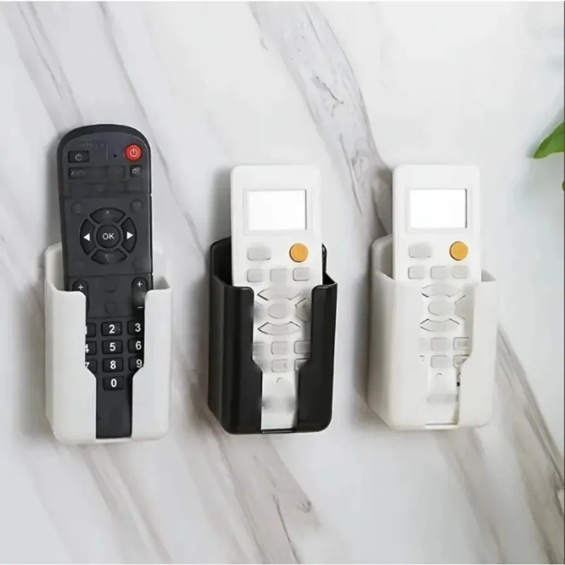 Wall Mounted Remote Control Holder No Drill TV AC Storage Box Adhesive ...