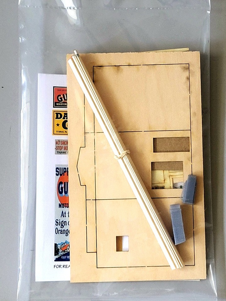 HO Scale FOS Scale Models Dally's Gas Station Building Kit #47 NEW | eBay