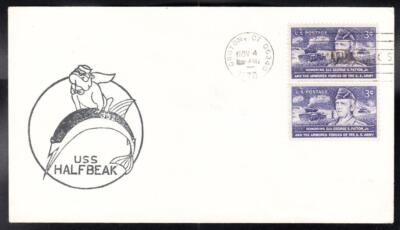 Submarine USS HALFBEAK SS-352 1970 Groton CT Naval Cover B8591 | eBay