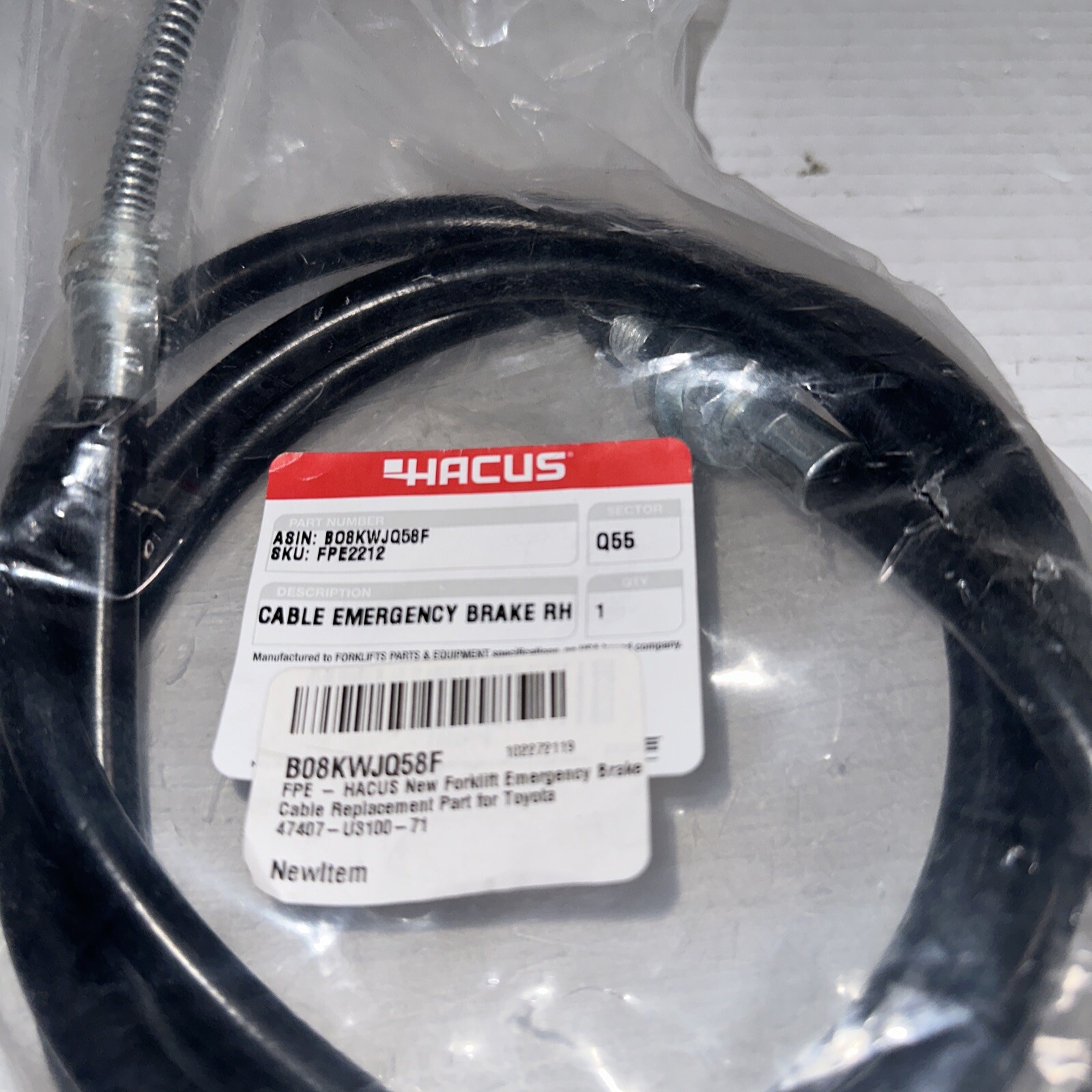 47407-U3100-71 Toyota Emergency Brake Cable 47407U3100-71 SK06190125JE ...