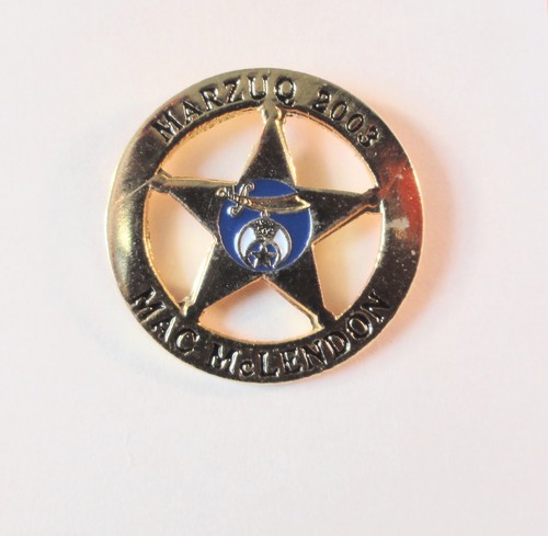 Shrine Temple Potentate Pin - Marzuq 2003 Mac Mclendon | eBay