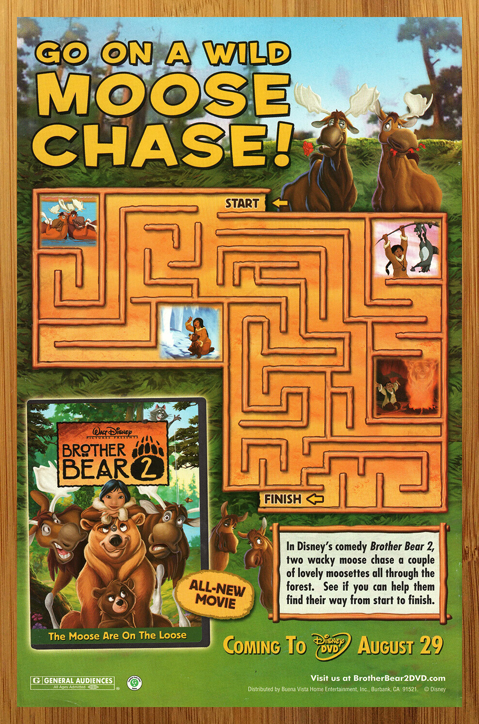 2006 Disney Brother Bear 2 DVD Movie Promo Vintage Print Ad/Poster ...