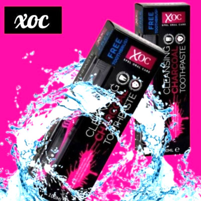 XOC CLEANSING CHARCOAL TOOTHPASTE 100ML+TOOTHBRUSH | eBay UK