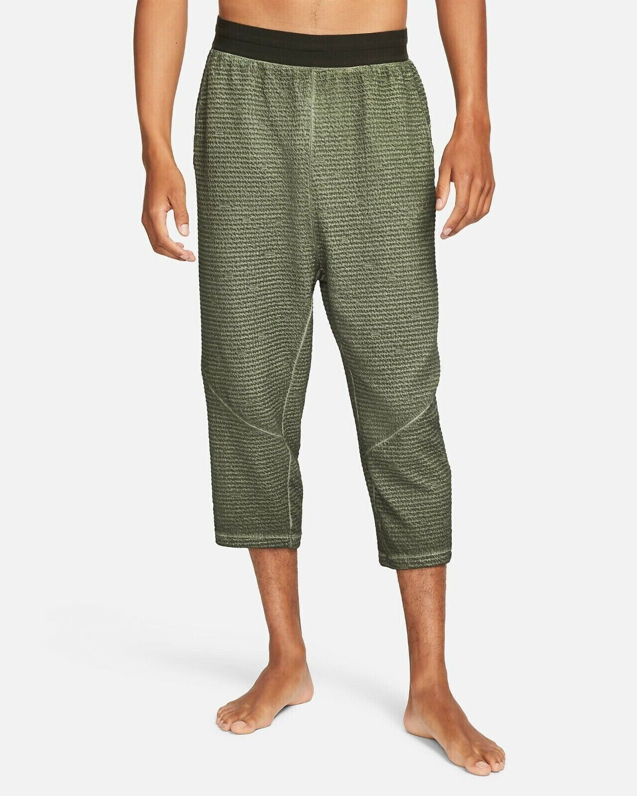 Nike Dri-Fit Yoga 3/4 Length Cropped Pants Large DD2178-355 Mens Size ...