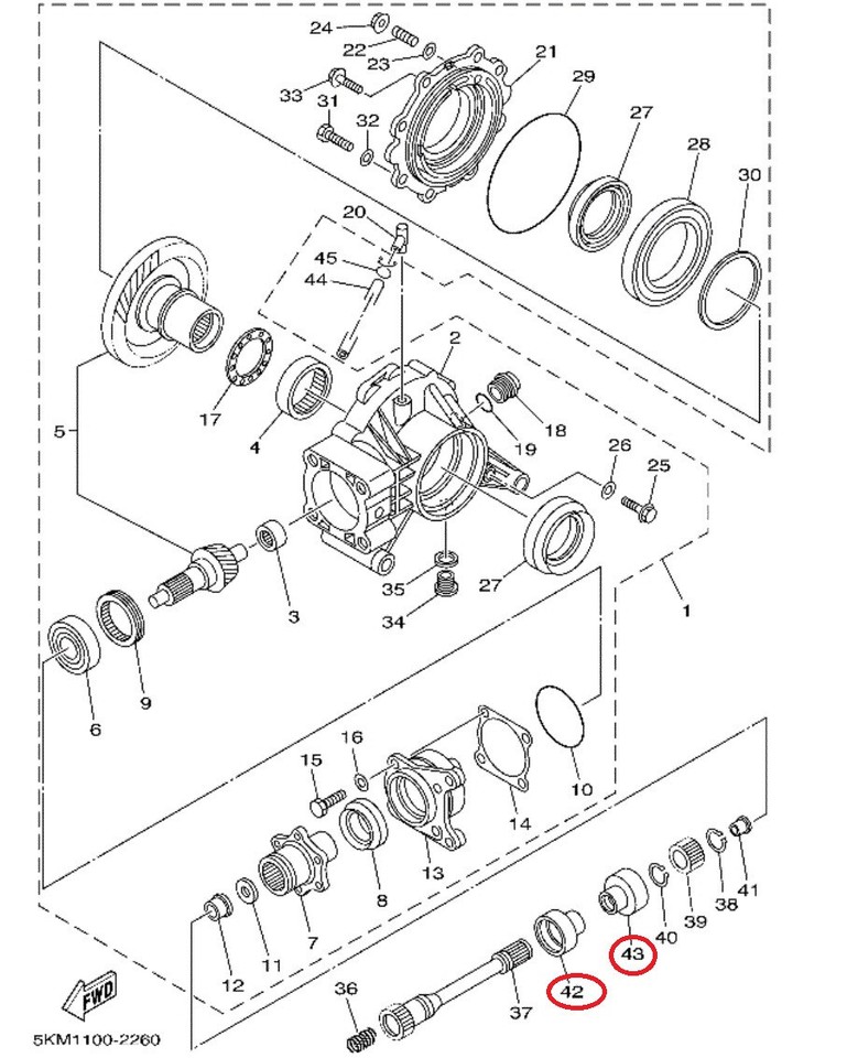 Yamaha Grizzly 660 2002-2006 Rear Driveshaft Drive Shaft Boot Seals | eBay