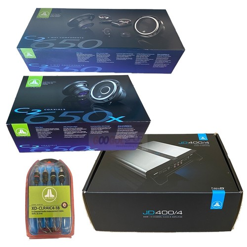 JL Audio Package C2-Series 6.5" Coax & Component set w/ 4 Channel JD ...
