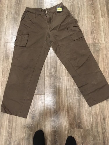 Caterpillar Men’s Work Pant Multi Tool Pockets and Hammer Loop Brown | eBay