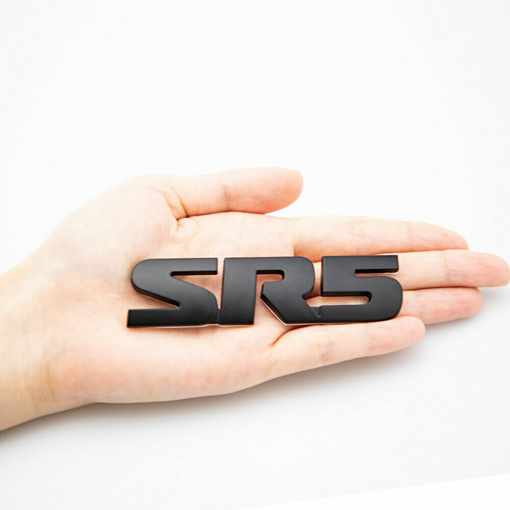 3D Metal Matte Black SR5 V6 4X4 Emblems Car Trunk Fender Badge Decal ...