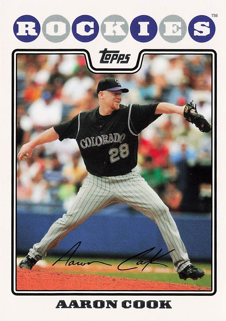 Aaron Cook Topps 2008 Baseball Card #34 | eBay
