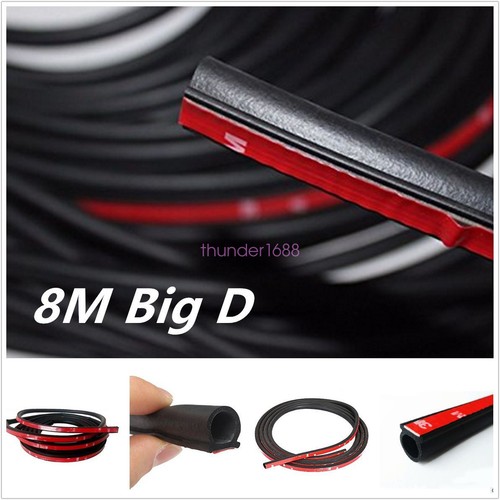 8M Big D Shape Car Door Window Trim Edge Moulding Rubber Weatherstrip ...