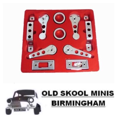 CLASSIC MINI INTERIOR DOOR HANDLE SET ALLOY 10 PIECE MSA507 AUSTIN ...