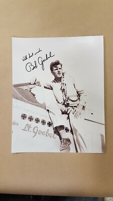 Bob Goebel Autograph Photo 8x10 Signed MILITARY WW2 soldier | eBay
