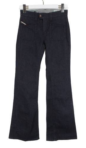 Diesel Fluzi 008aa_Stretch Femmes Jeans W26/L34 Jambe Évasée Fade Effet ...