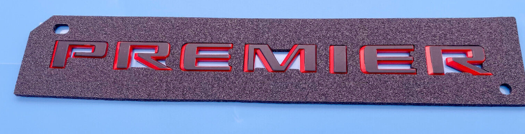 1X PREMIER Emblem Letter Badge Logo Nameplate for Chevrolet (Glossy Red ...