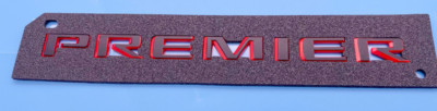 1X PREMIER Emblem Letter Badge Logo Nameplate for Chevrolet (Glossy Red ...