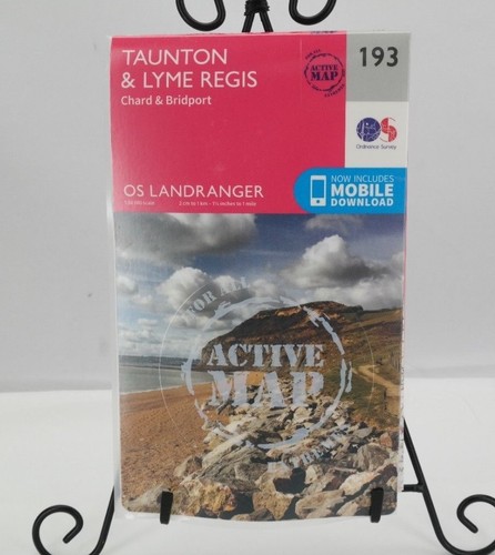 Taunton & Lyme Regis Chard & Bridport OS Landranger Map 193 England UK ...