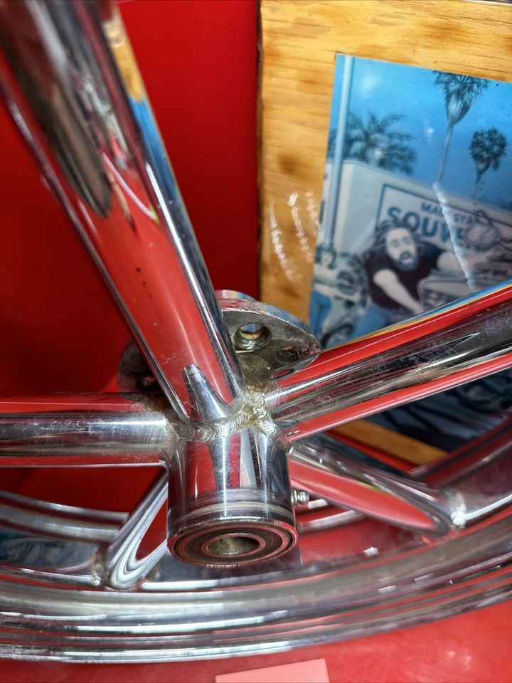 Harley Chopper Drum Brake Rear Mag Invader Round Spoke Vintage Wheel ...