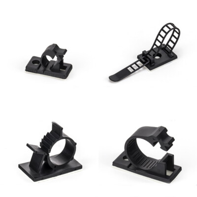 Self Adhesive Cable Management Clips Fixed Clamp Various Size | eBay UK