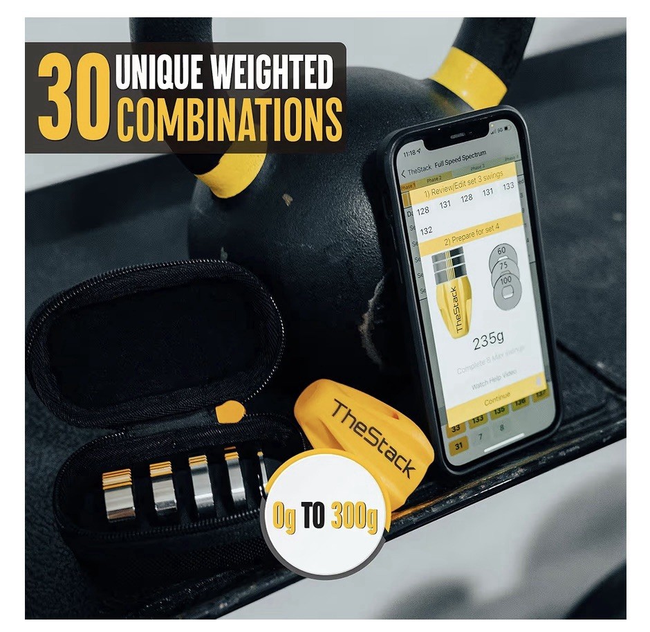 The Stack Golf System Weighted Golf Club Trainer Training Aid Add 27 ...