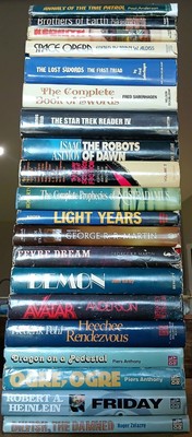 Lot Of 20 Science Fiction HARD COVER BOOKS Signed Pohl Asimov PKD ...