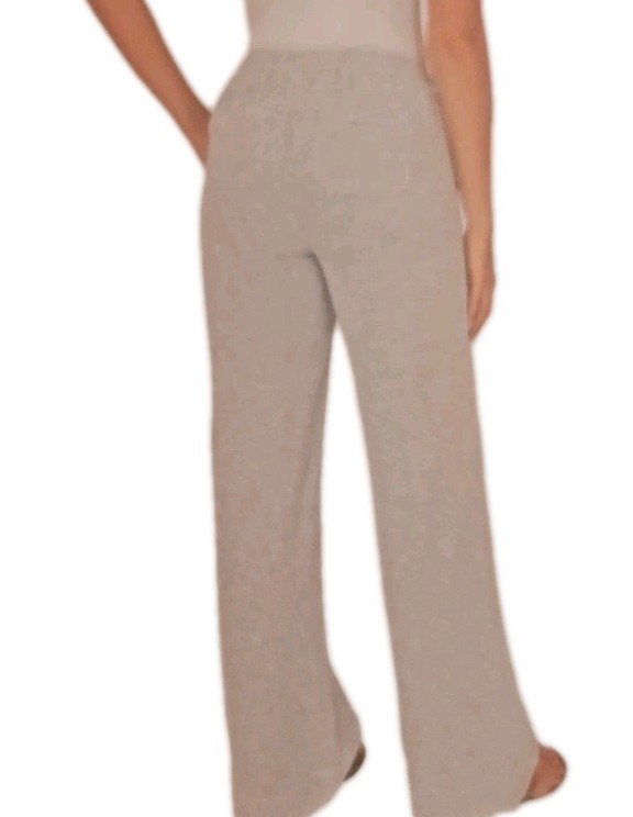 Briggs Womens Wide Leg Pull-On Linen Blend Pants Size Small Adjustable ...